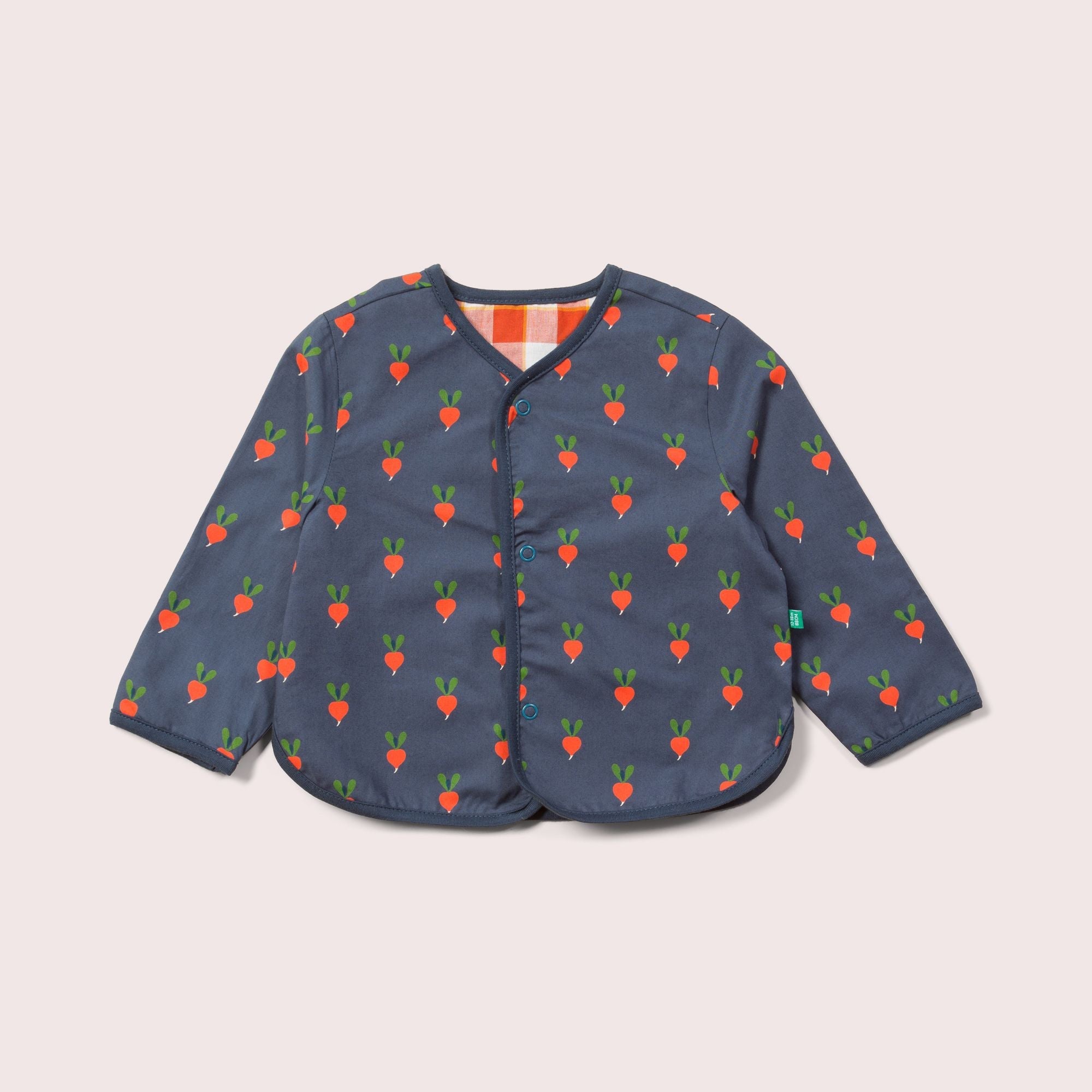Radical Radish Collarless Reversible Spring Jacket – Little Green ...